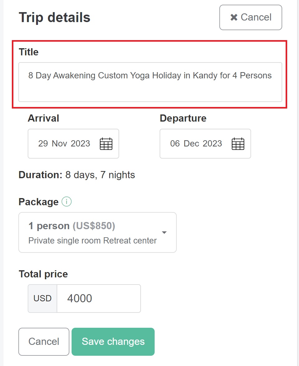 How do I customize a package? – Tripaneer